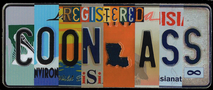 REGISTERED COONASS STICKER – Jamie Bergeron Gear